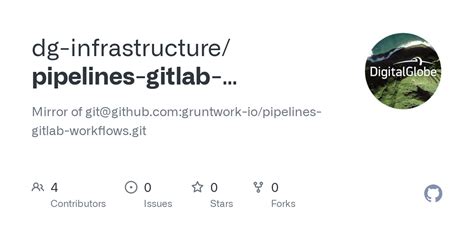 Github Dg Infrastructurepipelines Gitlab Workflows Mirror Of Git