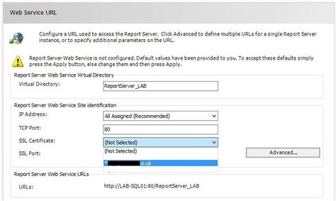 Enable Ssl On Sql Server Reporting Services With A Wildcard Certificate Greig Mitchells Blog