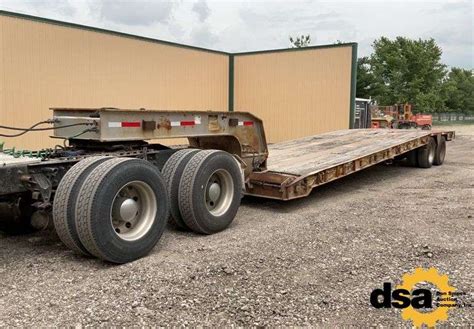 Hyster Slope Deck Lowboy Trailer Don Smock Auction Company