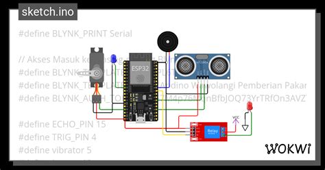 Andino Wawolangi Pemberian Pakan Ikan Wokwi ESP32 STM32 Arduino
