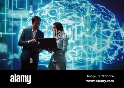 Teamworking Colleagues Using Ai Neural Networks Modeled After Human