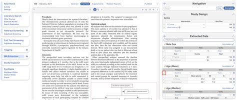 Extract Meta Analytical Data Nested Knowledge