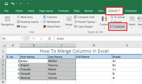 How To Merge Columns In Microsoft Excel Without Data Loss