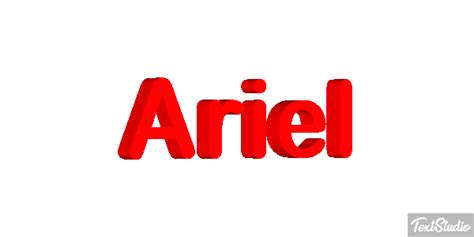 Ariel Name Animated  Logo Designs