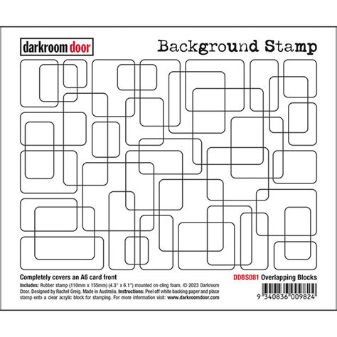 Overlapping Blocks Background Stamp Ideas