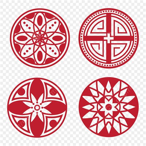 한국 전통 문양 꽃 개념 원 전통문양 일러스트 무늬 장식 한국어 Png 일러스트 및 벡터 에 대한 무료 다운로드 Pngtree