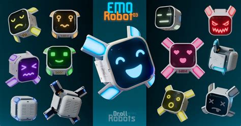 Emo Robot 03 3d Robots Unity Asset Store