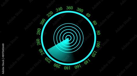 A Radar Icon With A Circular Design It Features Concentric Circles And Radial Lines Resembling