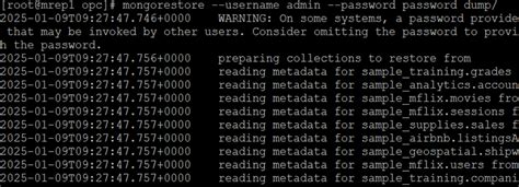 將在 Mongodb Atlas 或內部部署上執行的 Mongodb 資料庫移轉至 Oracle Autonomous Json Database