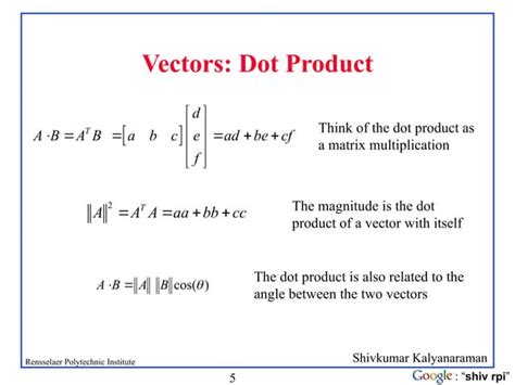 linear algebra primer linear algebra primer ppt programming languages computing