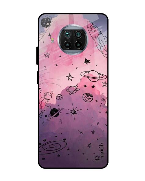 Buy Qrioh Space Doodles Glass Case For Mi 10i 5g Online In India At