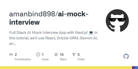 Github Amanbind898ai Mock Interview Full Stack Ai Mock Interview App With Nextjs 💻 In This