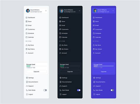 Side Navigation Menu Ui By Beyond Ui On Dribbble