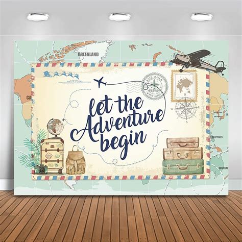 Avezano 7x5ft Adventure Awaits Backdrop Let The Adventure