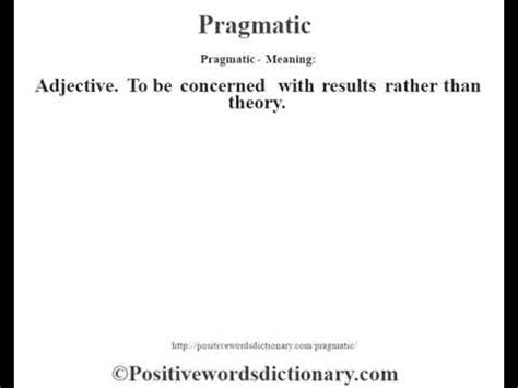 Pragmatic Meaning