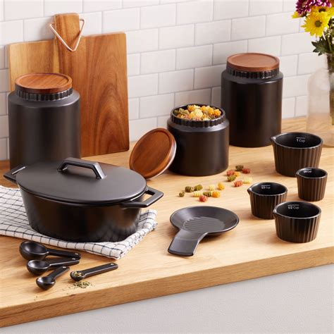 Enzo Black Ceramic Kitchenware Collection World Market
