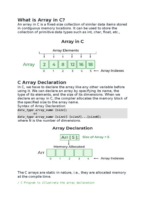 Array It Can Be Used To Store The Collection Of Primitive Data Types
