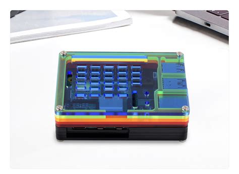 Rainbow Acrylic Case For Raspberry Pi Colorful Translucent Acrylic Case HiTechChain