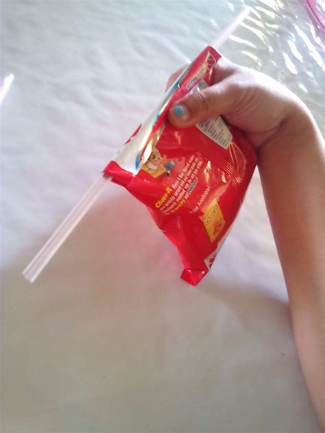 Sealing Food Packaging With A Drinking Straw Thriftyfun