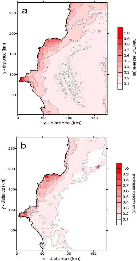 Results Of The Ocean Model Simulation A Maximal Sea Level Heights Download Scientific