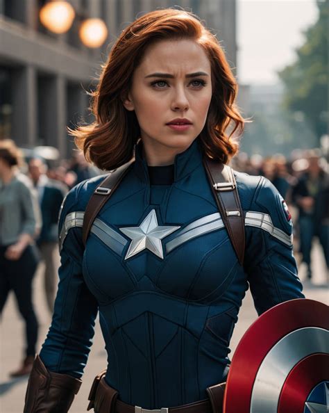 Captain America Female Version By Darl25 On Deviantart