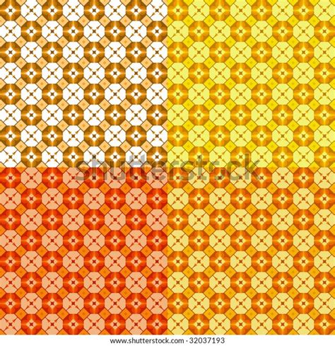 Set Four Seamless Patterns Vector Geometric Stock Vector Royalty Free