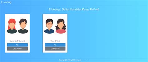 Aplikasi E Voting Berbasis Web Dengan Php Dan Laravel Codein