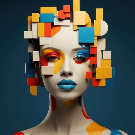 Arte Del Retrato Femenino Foto Premium