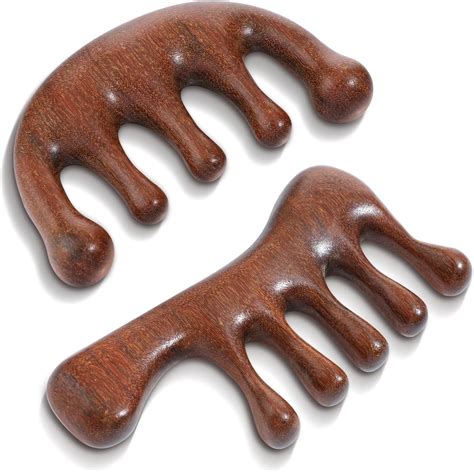 Cureder Wooden Scalp Massager Handmade 100 Natural