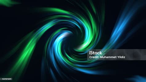 4k 추상적인 배경입니다 밝은 소용돌이 공간 시간의 개념 푸른 초록색 3d 애니메이션 검은색에 대한 스톡 사진 및 기타 이미지