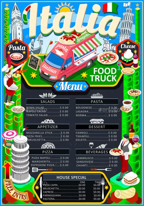 Food Truck Menu Templates Free And Premium Downloads