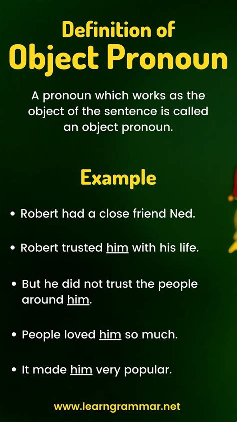 Definition Of Object Pronoun