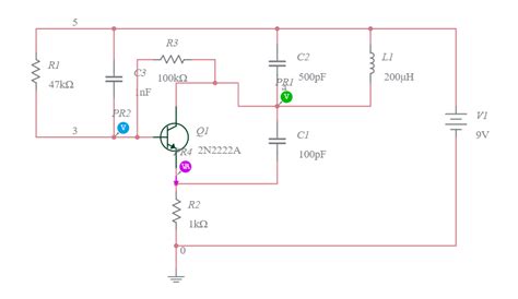 Colpitts Oscillator 1 Multisim Live
