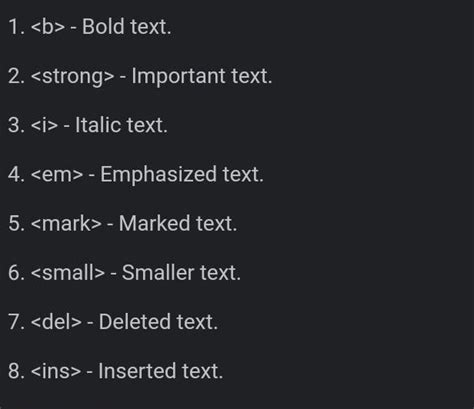 Text Design In Html
