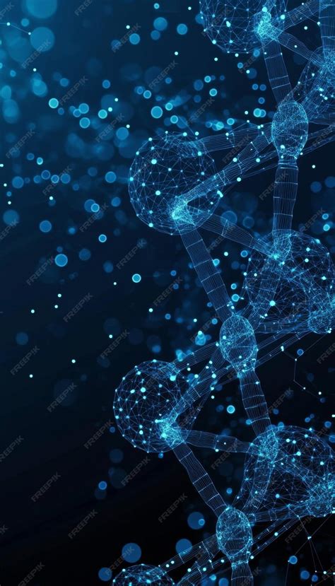 Molecular Structure Science Background Premium Ai Generated Image