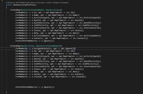 C Automapper не игнорирует поля Stack Overflow на русском