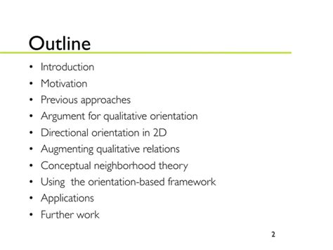 Using Orientation Information For Qualitative Spatial Reasoning Ppt