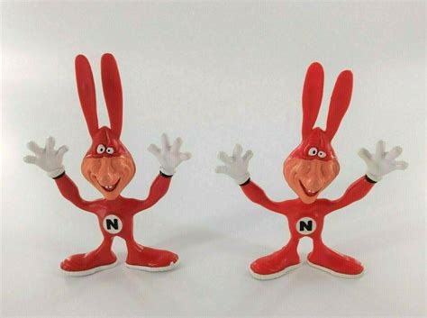 Two Vintage 1980s Dominos Pizza Noid Bendable Figures 2104957094