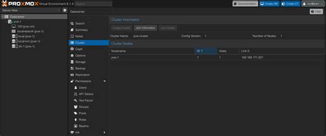 Configuring A Proxmox Cluster