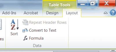 How To Add Calculating Rows Columns In Word 2010 Tables Daves