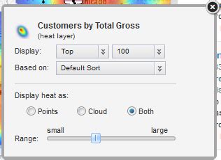 Changing The Display Of Point And Heat Map Layers