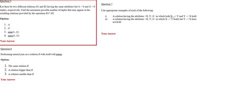 Solved Question 2 Given The Relation R1 As Follows The ISA Chegg Com