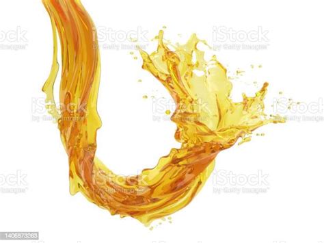 클리핑 경로와 흰색 배경에 노란색 스플래시의 3d 그림 3차원 형태에 대한 스톡 사진 및 기타 이미지 3차원 형태 건강관리와 의술 과일 Istock