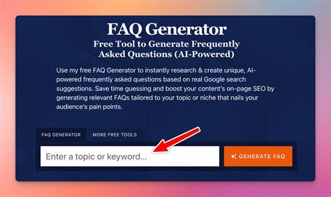 Faq Generator Get Seo Frequently Asked Questions 100 Free