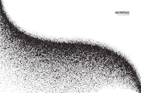 Premium Vector Black Ash Particles Spray Effect Abstract Grunge Background