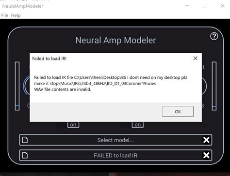 Ir Import Issue · Issue 132 · Sdatkinson Neural Amp Modeler · Github