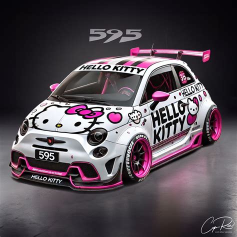 Hello Kitty Car Wrap Abarth 595 Super Autos Schnelle Autos Tuning Auto