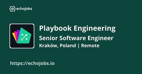 Playbook Engineering Is Hiring Senior Software Engineer Remote