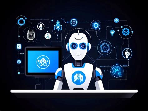premium photo vector artificial intelligence ai robot isometric data
