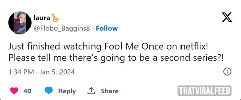 Viewers Hail Netflix S Fool Me Once As The Greatest Show In Years